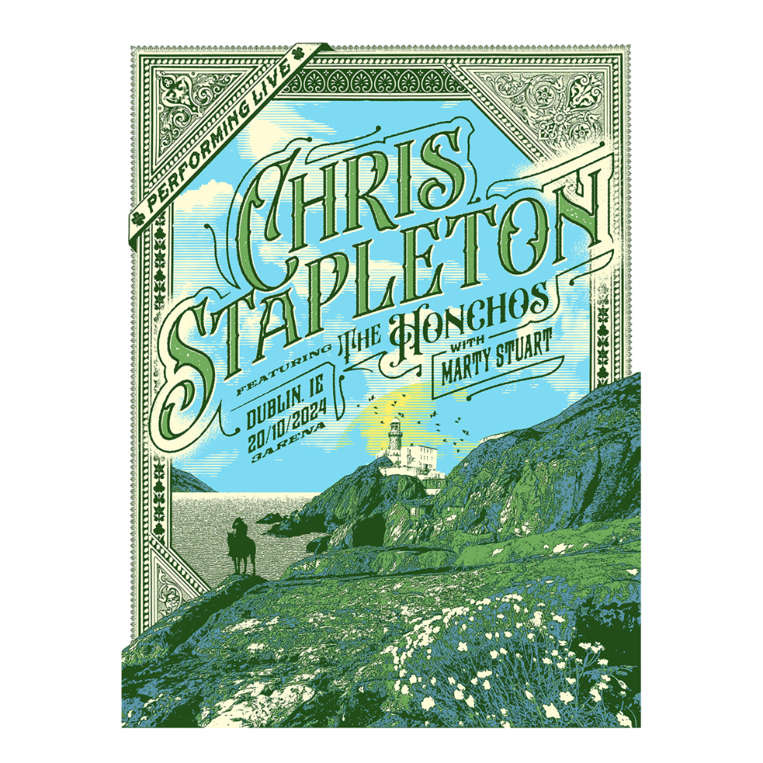 Chris Stapleton Show Poster Dublin, IE 10/20/2024